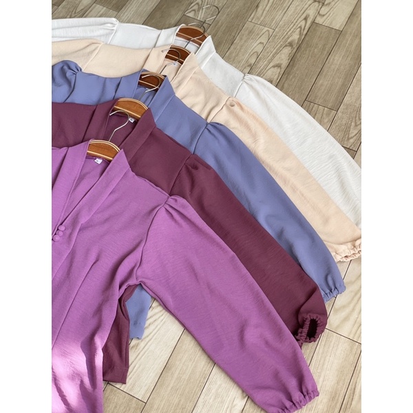 Jual kebaya kartini crinkle airflow variasi kancing bungkus model ...