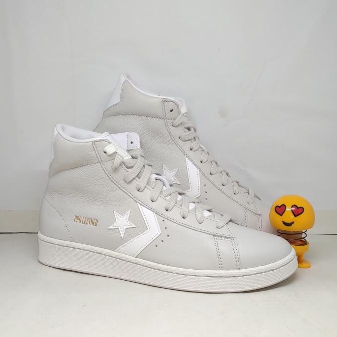 Jual Converse Pro Leather Hi Pale Putty White Original [168524C ...
