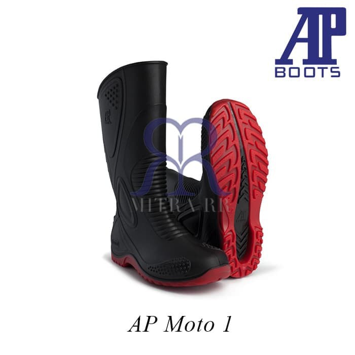 Jual AP TERMURAH AP Boots Moto 1 Hitam - Sepatu Boot Biker Motor ...