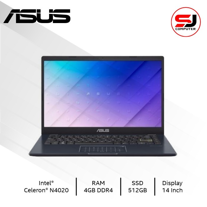 Jual LAPTOP ASUS E410MA - INTEL N4020 DDR4 4GB 512GB SSD INTEL UHD 14 ...