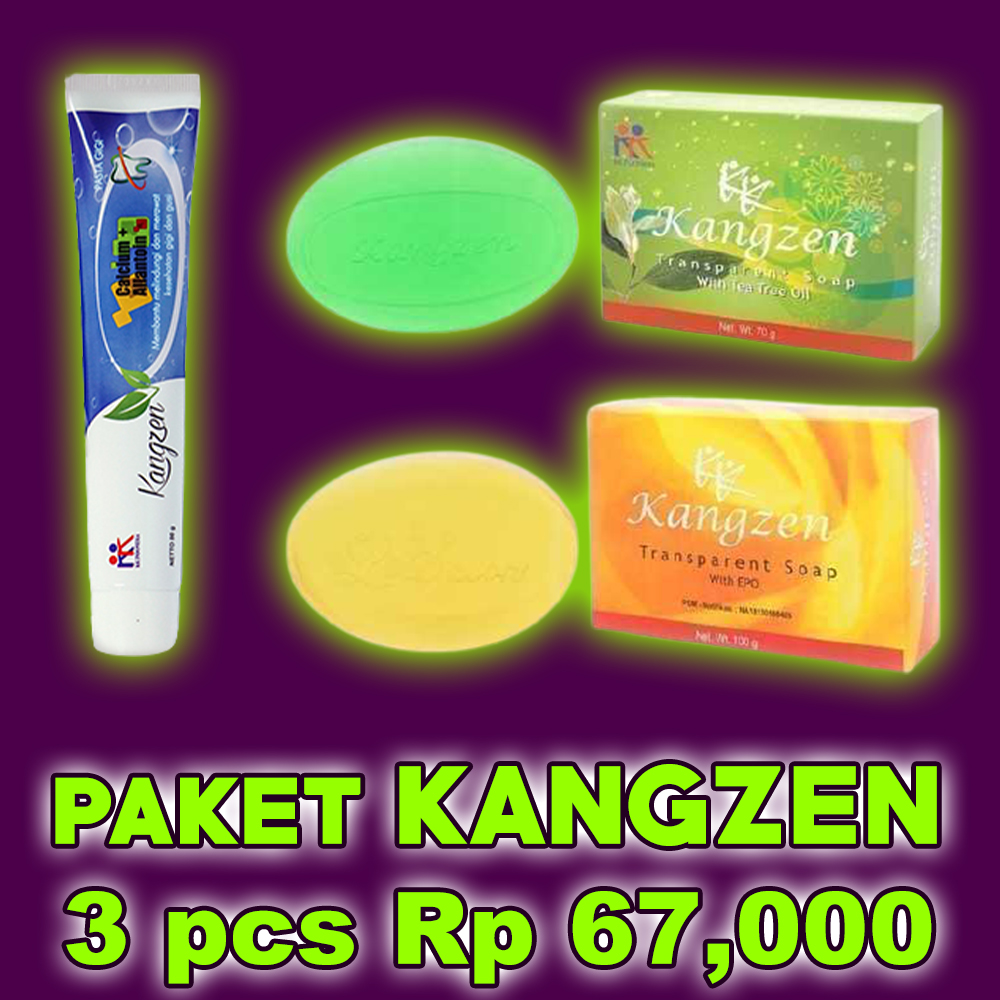 Jual Kangzen Sabun EPO Kuning, Tea Tree Oil Hijau, Pasta Gigi Toothpaste, Hand & Body Putih KK ...
