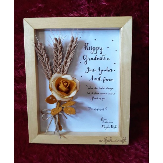 Jual Bingkai bunga Rustic/Kado ultah,wedding,wisuda rustic | Shopee ...