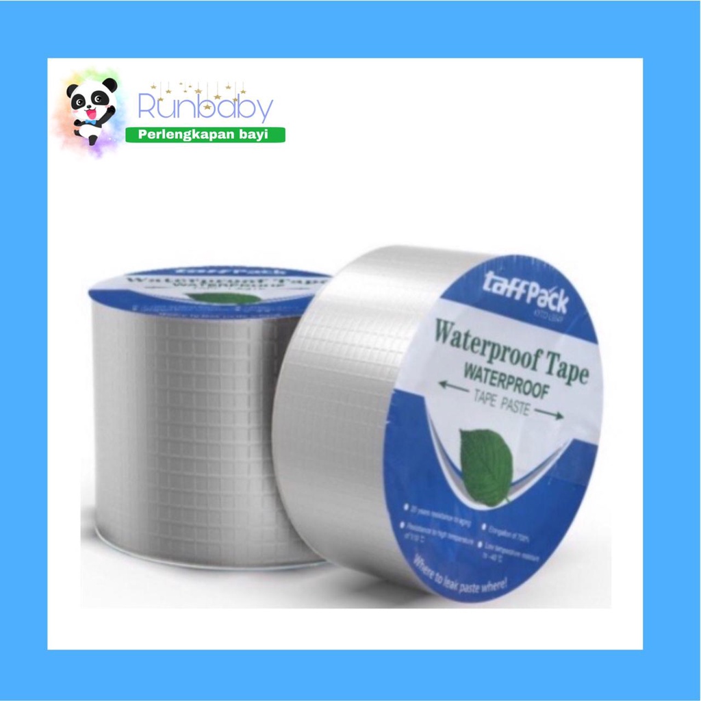 Jual RUN561 10CM LAKBAN ANTI BOCOR LEM ANTI AIR ALUMINIUM FOIL BUTYL SUPER WATERPROOF TAPE ...