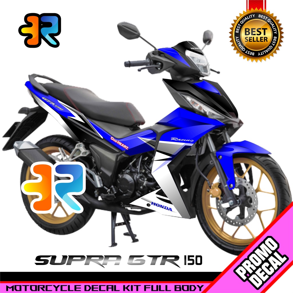 Jual Decal Motor Supra GTR 150 Desain Road Race Sticker Decal Full Body ...