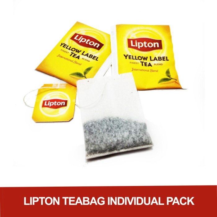 Jual Lipton Yellow Label 100 Tea Bag Envelope / Teh Lipton / Teh Hitam ...