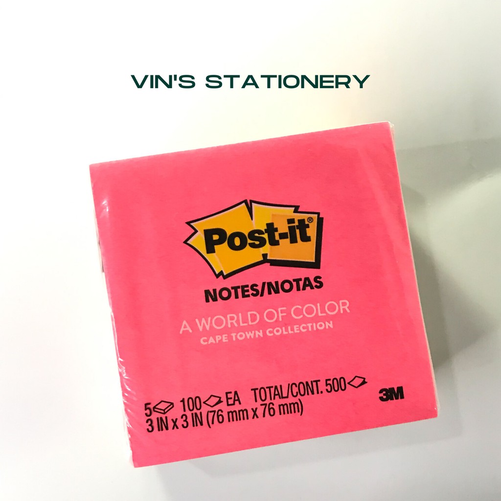 Jual ORIGINAL STICKY NOTE / POST IT 3M 654 WARNA WARNI PER SATUAN ...