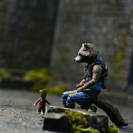 Jual Figuarts SHF Marvel Guardian Galaxy Rocket Racoon Baby Groot ...