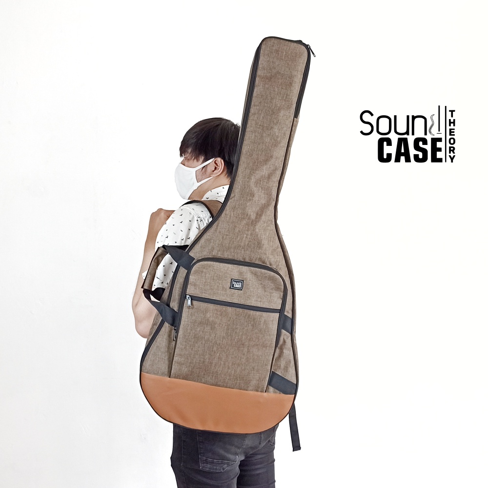 Jual Tas Gitar Akustik Denim Saku Dobel / Softcase Gitar Akustik Jumbo ...