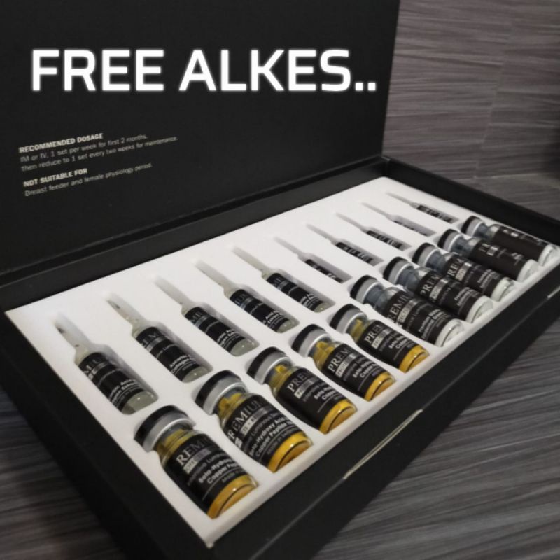 Jual PREMIUM LUX / GOLD INFUS WHITENING FREE ALKES | Shopee Indonesia