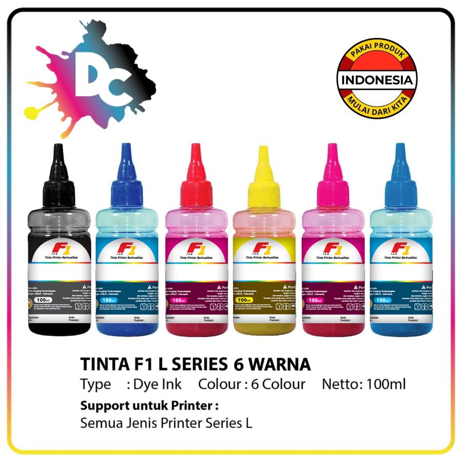 Jual Tinta Refill Dye L Series F1 Ink 100ml | Shopee Indonesia