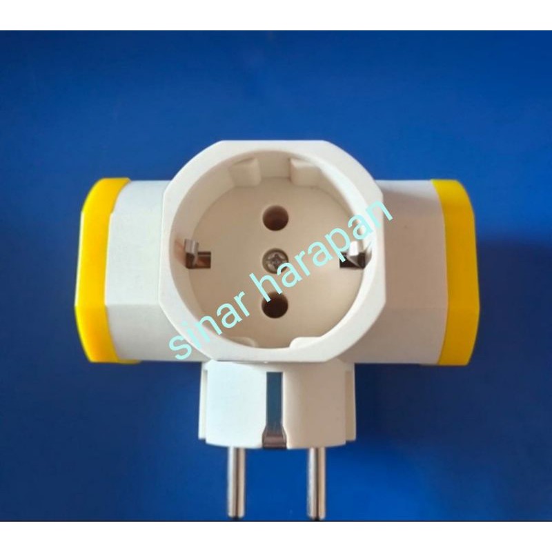 Jual Steker T Arde 3 Lubang /Colokan T Arde 3 Lubang | Shopee Indonesia