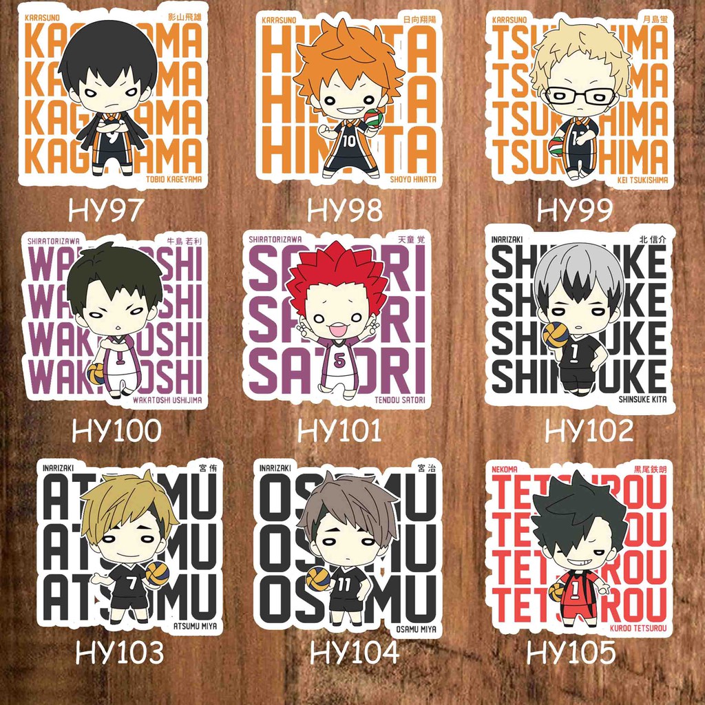 Jual stiker sticker anime haikyu haikyuu haikyu! | Shopee Indonesia