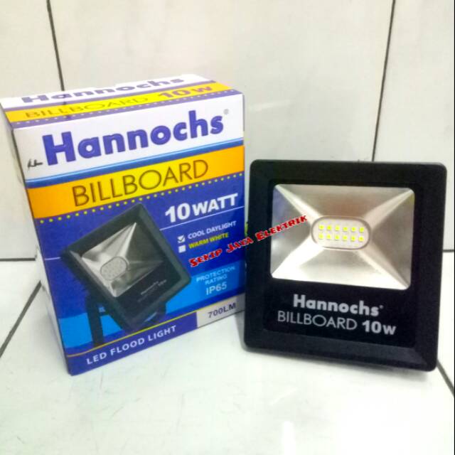 Jual Lampu Sorot Floodled Billboard Hannochs 10 Watt / Hannochs ...
