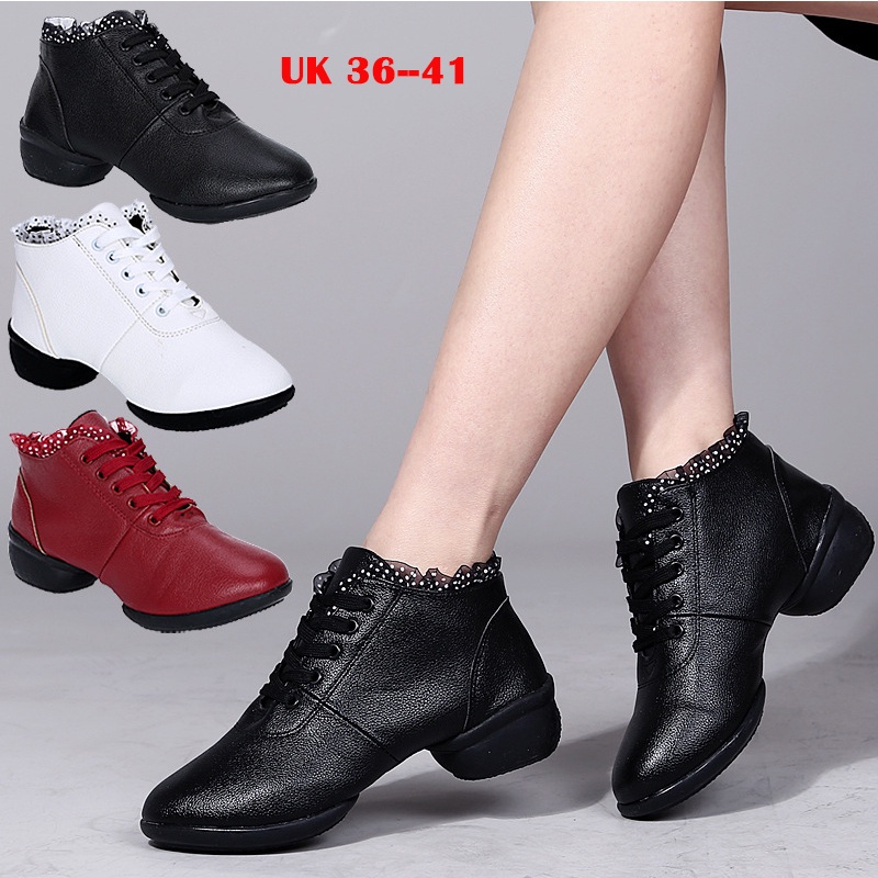 Jual Sepatu Dansa Latin/ Line Dance Semi Boots Renda sepatu bot wanita ...