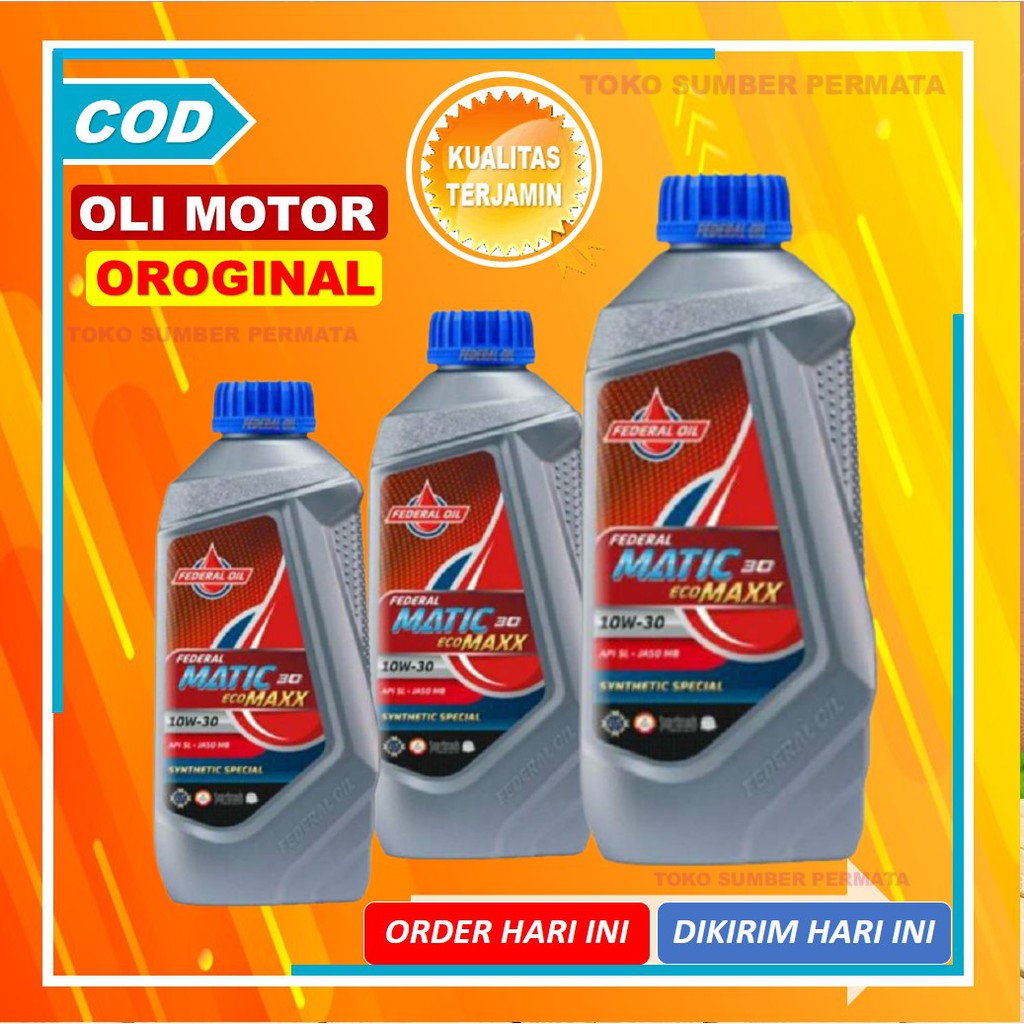 Jual Oli Motor Federal Matic 800 Ml Oil Mesin Metic Murah Beat Fi Vario ...