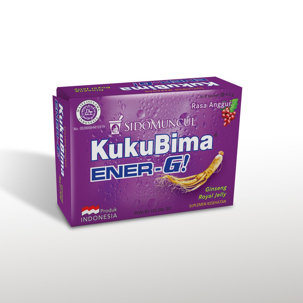 Jual KukuBima Ener-G Anggur isi 6 sachet | Shopee Indonesia