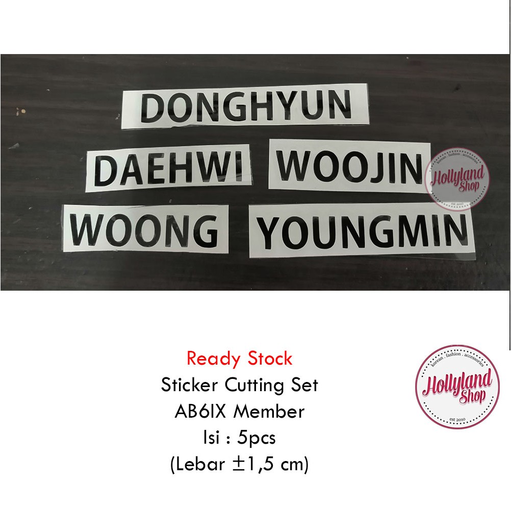 Jual Sticker Cutting Set Group Member - AB6IX aespa APink Astro ATEEZ ...