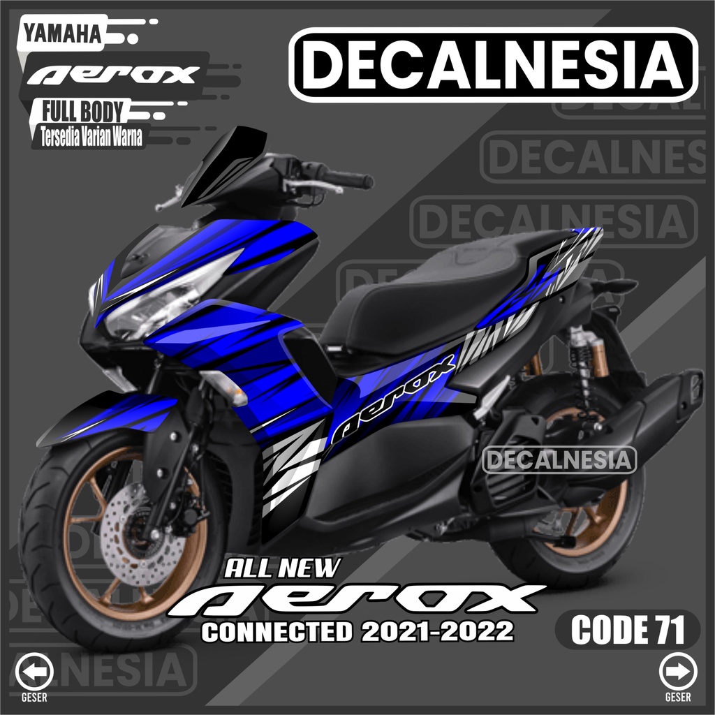 Jual Decal Aerox New 2021 2022 2023 2024 Full Body Stiker Connected 155 ...
