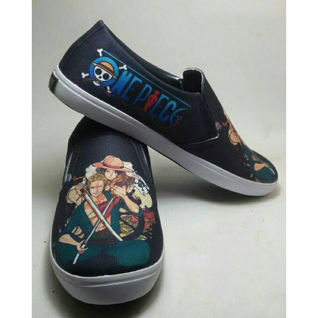 Jual Sepatu karakter foto nama luffy one piece | Shopee Indonesia