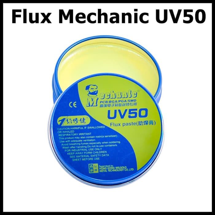 Jual Original Mechanic Flux Pasta Minyak Solder Kaleng UV 50 | Shopee Indonesia