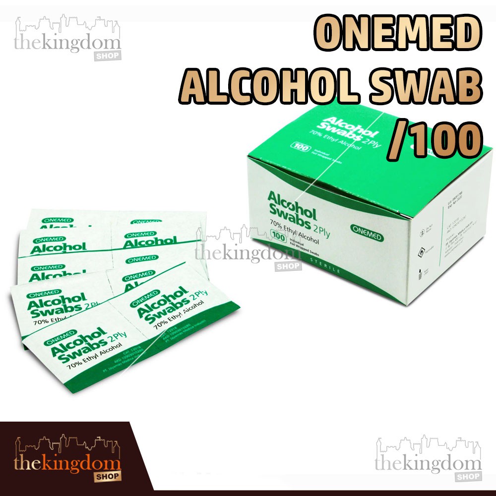 Jual Onemed Alcohol Swab /100 Swabs Sterile Tissue Tisu Medis Steril ...