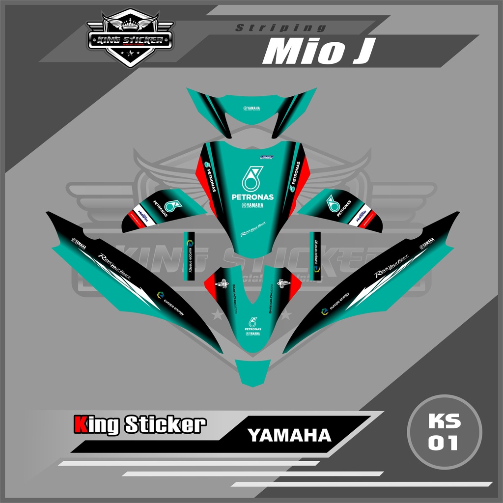 Jual Sticker Decal Full Body MIO J - Sticker Decal MIO J Motif Petronas ...