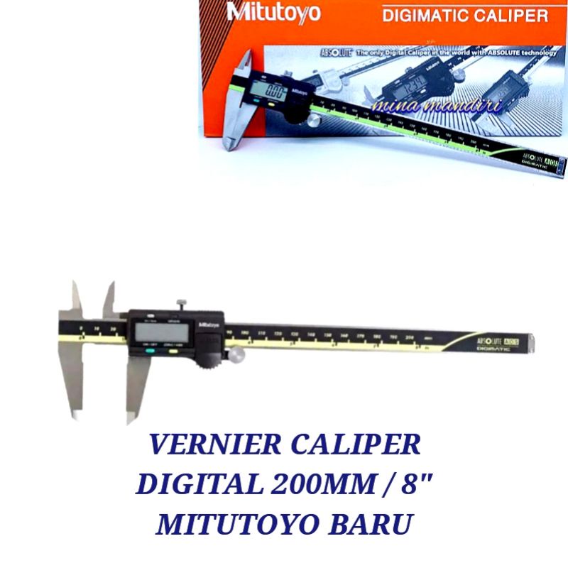 Jual Vernier Caliper Digital Mitutoyo 200mm.Sigmat Digital 8" MITUTOYO 200MM | Shopee Indonesia