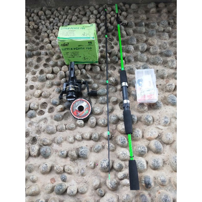 Jual pancing 1 set lengkap model japan style drag 10kg ( free sticker ...