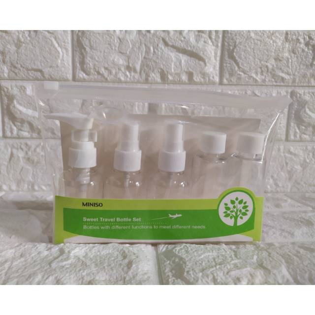 Jual Miniso Travel Bottle Set / Botol Travel Set Miniso / Miniso Bottle ...