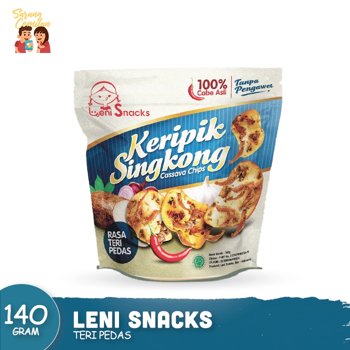 Jual Leni Snacks - Keripik Singkong rasa Teri Pedas | Shopee Indonesia