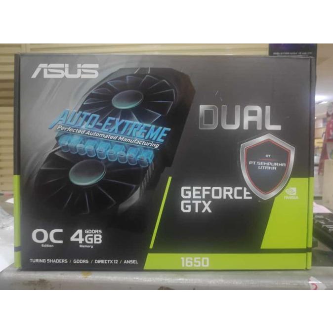 Jual New Diskon Geforce Gtx 1650 Oc Edition 4Gb Gddr5 Asus Dual Fan ( Bukan 1050 Ti ) | Shopee ...