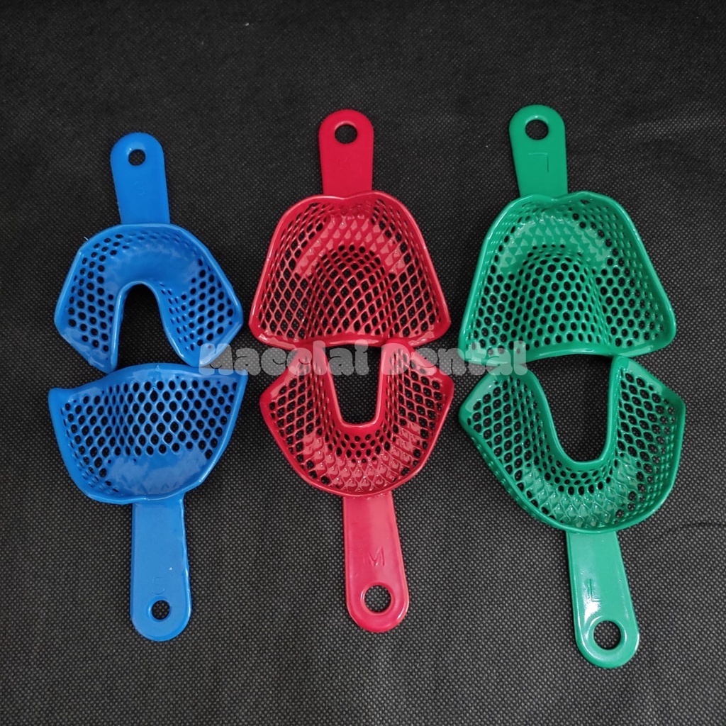 Jual SENDOK CETAK GIGI DENTAL TRAY IMPRESSION TERSEDIA UKURAN S M L ...