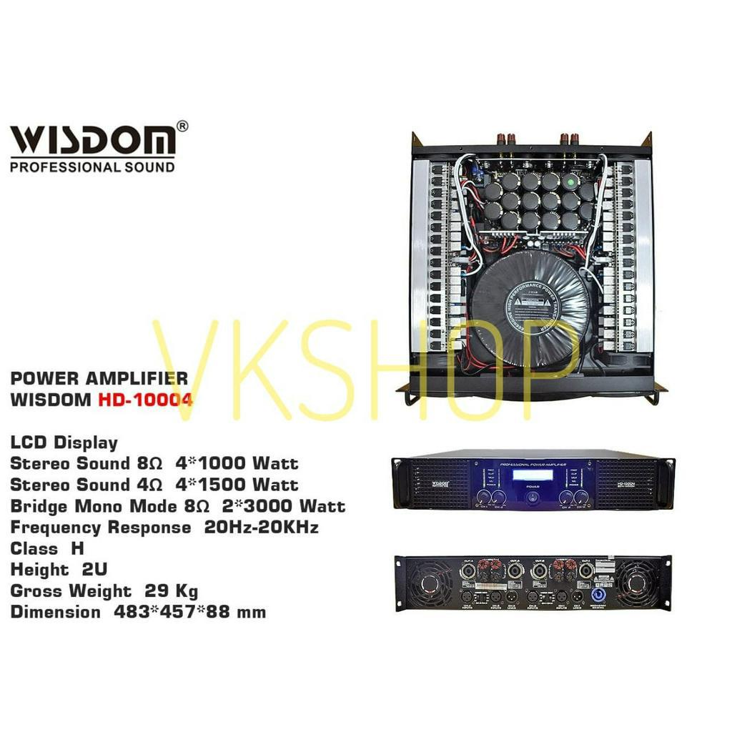 Jual Power wisdom HD10004 4-channel Power Amplifier Wisdom Hd-10004 ...