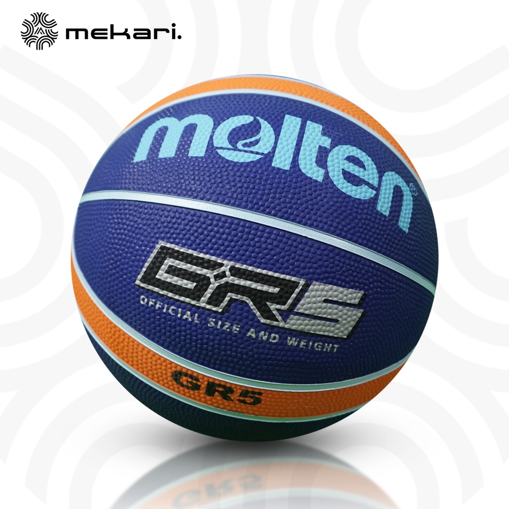 Jual Bola Basket Molten GR5 Blue ( Outdoor ) Original | Shopee Indonesia