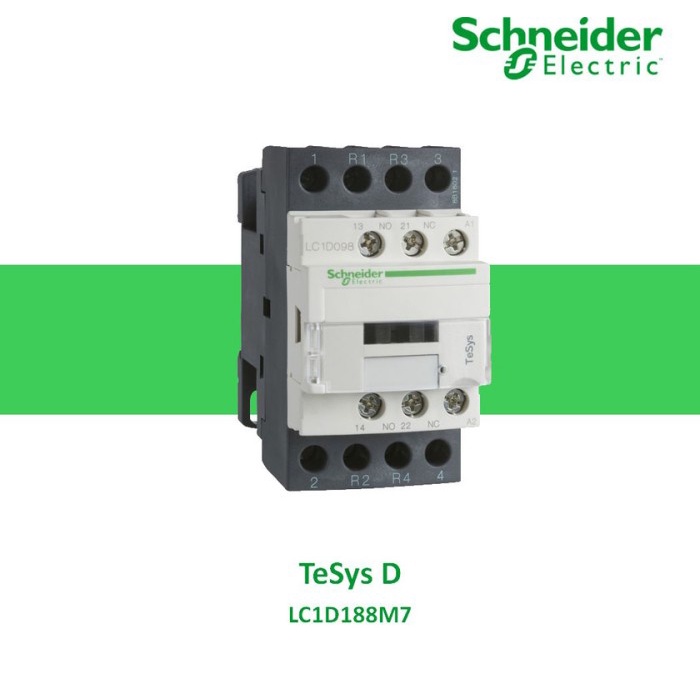 Jual Tesys D Kontaktor 4P 32A 2NC 2NO 220VAC - LC1D188M7 | Shopee Indonesia