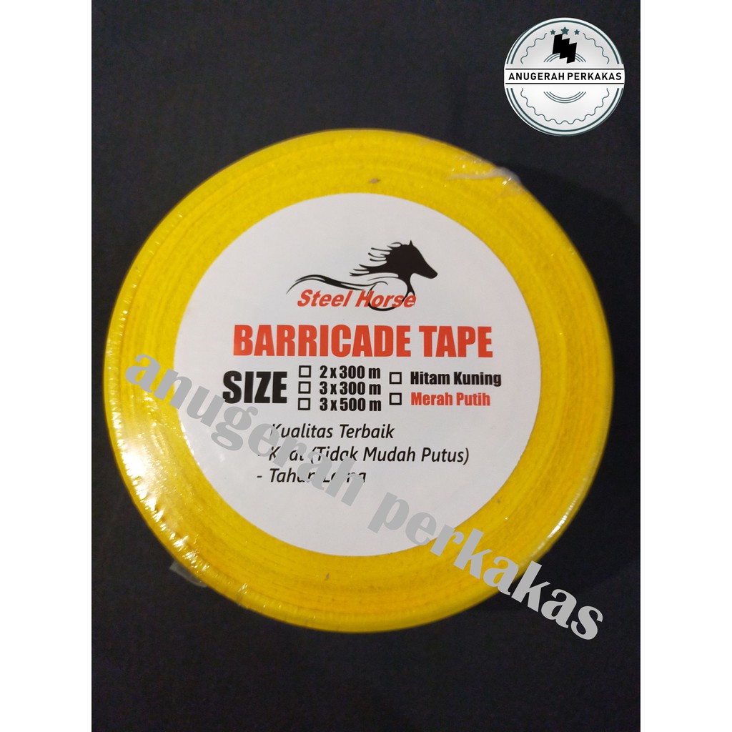 Jual Police Line/Garis Pembatas Barricade Line Kuning Hitam | Shopee ...