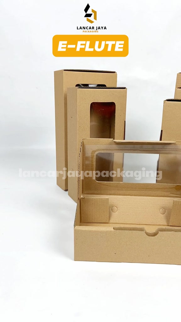 Jual E-FLUTE Kardus Coklat Kotak Kado Kemasan Hampers Sovenir Gift Box ...