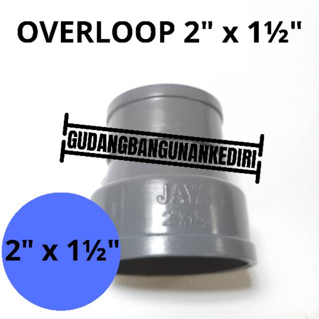 Jual Overloop 2" x 1 1/2" | sock 2" x 1 1/2" | sok 2" x 1 1/2" | verlop Perlop JAYA PVC | Shopee ...