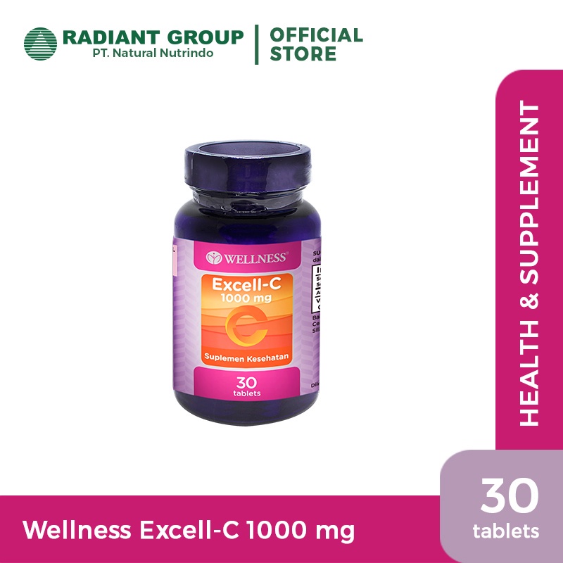 Jual Wellness Excell-C 1000mg - 30 Tablets | Shopee Indonesia