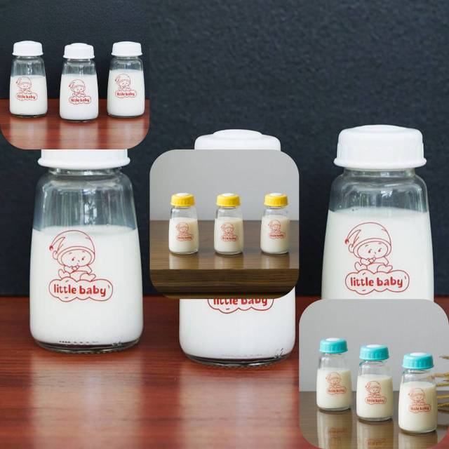 Jual Botol Asi Kaca Unik Little Baby Breast Milk Glass Bottle isi 3 ...