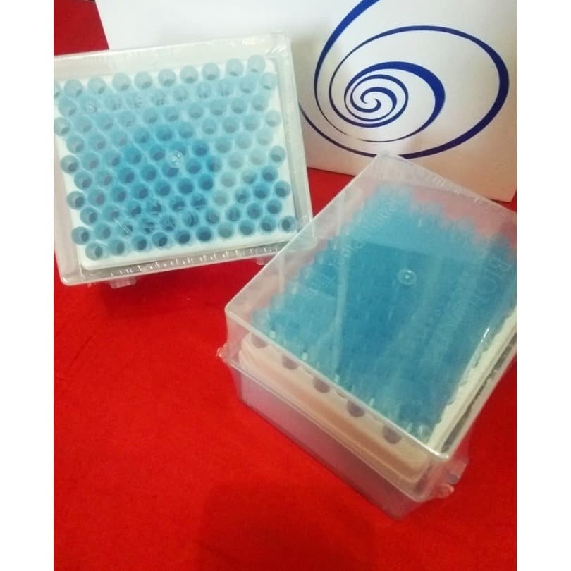 Jual Pipette Tips 1000 uL Sterile Blue Tips Rack Pack Biologix | Shopee ...