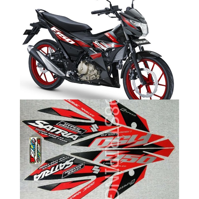 Jual STIKER ORI SATRIA F FU 150 HITAM MERAH TAHUN 2017 HYPER UNDERBONE ...
