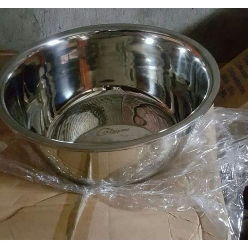 Jual BASKOM CALYPSO STAINLESS UKURAN 40CM ISI 6PCS | Shopee Indonesia