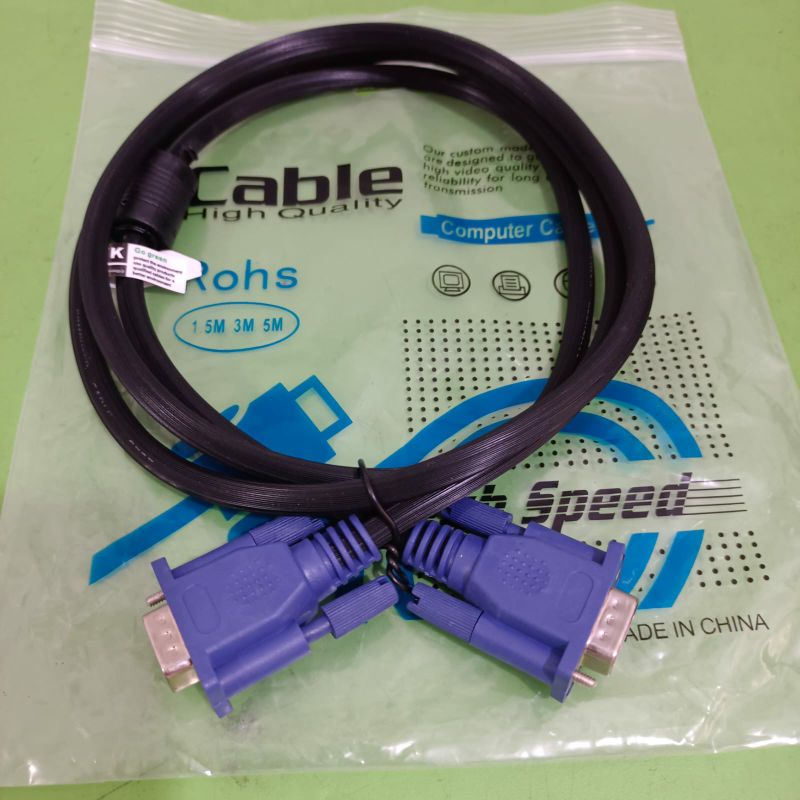 Jual Kabel VGA To VGA 1,5 Meter Male to Male Standard | Shopee Indonesia
