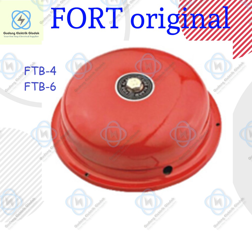 Jual FIRE ALARM BUZZER ; DIA 4" & 6" ; FTB-4 / FTB-6 ; VAC ; FORT ...