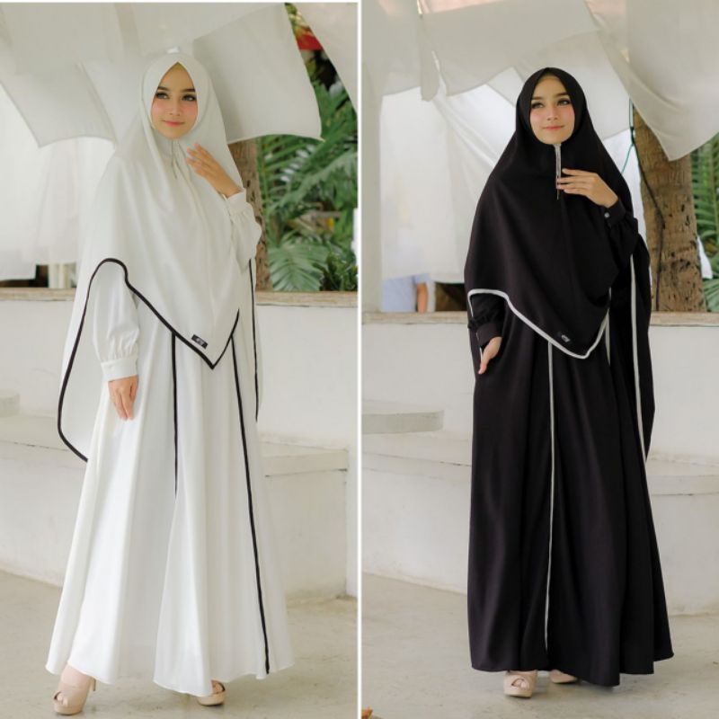 Jual GAMIS UMROH JASMINE SYARI BY ARSY HIJAB SERAGAM DRESS | Shopee Indonesia