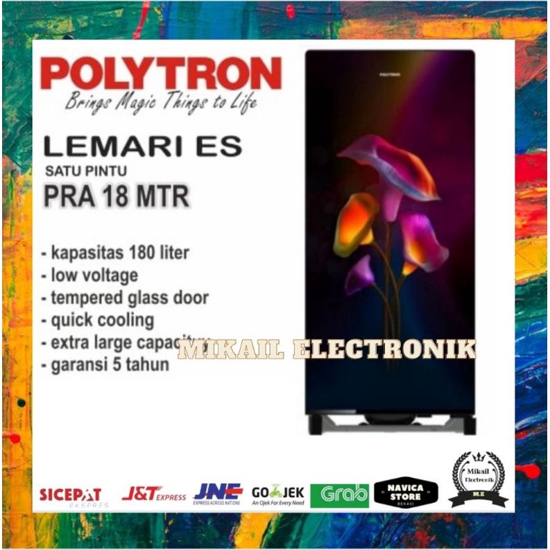 Jual KULKAS 1 PINTU POLYTRON PRA 18 MTR LEMARI ES PRA18MTR | Shopee ...