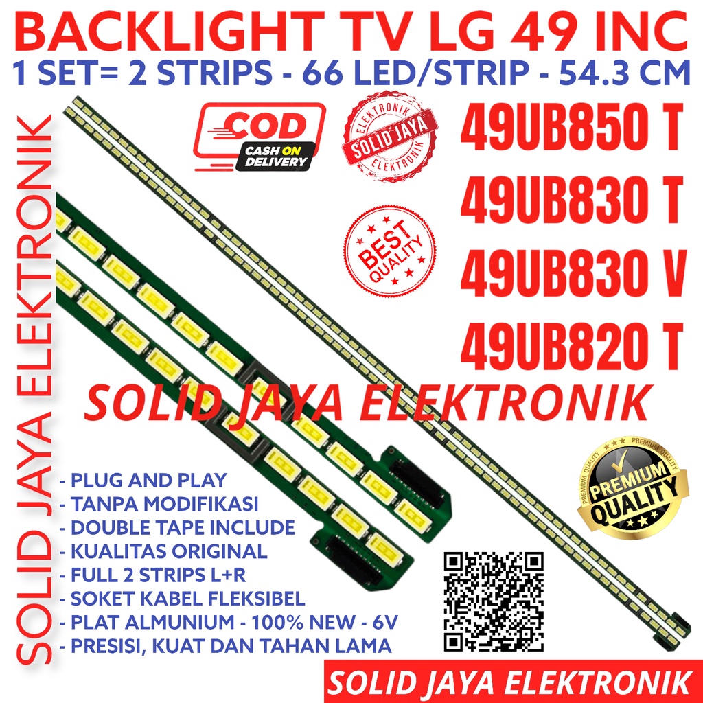 Jual BACKLIGHT TV LED LG 49 INC 49UB850 49UB830 49UB820 49UB850T 49UB830V 49UB830T 49UB820T ...