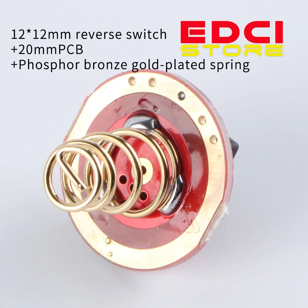 Jual Reverse Switch 12x12 + 20mm PCB + Phosphor Bronze Gold-Plated ...