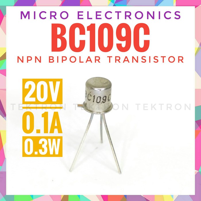 Jual Micro Electronics BC109C NPN Bipolar Transistor bc109 bc 109 ...